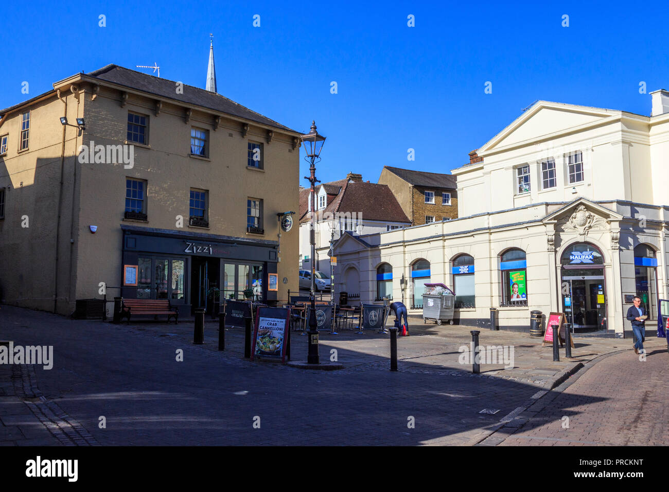 Bishops Stortford Town Centre High Street A Quaint Historic Market Town In Hertfordshire On The