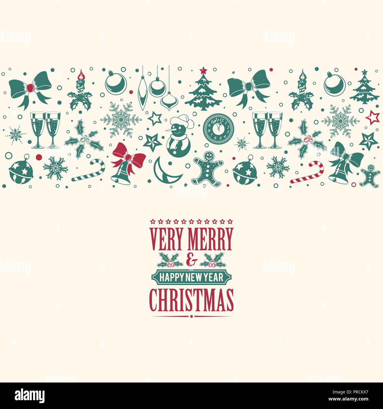 Christmas bell isolated new Stock Vector Images - Alamy