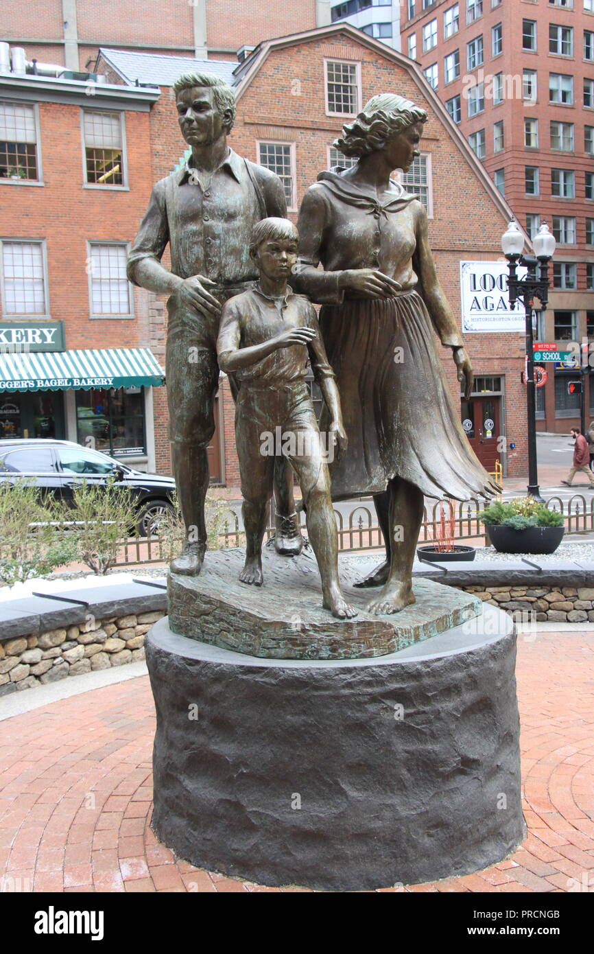 Irish famine memorial boston hi-res stock photography and images - Alamy