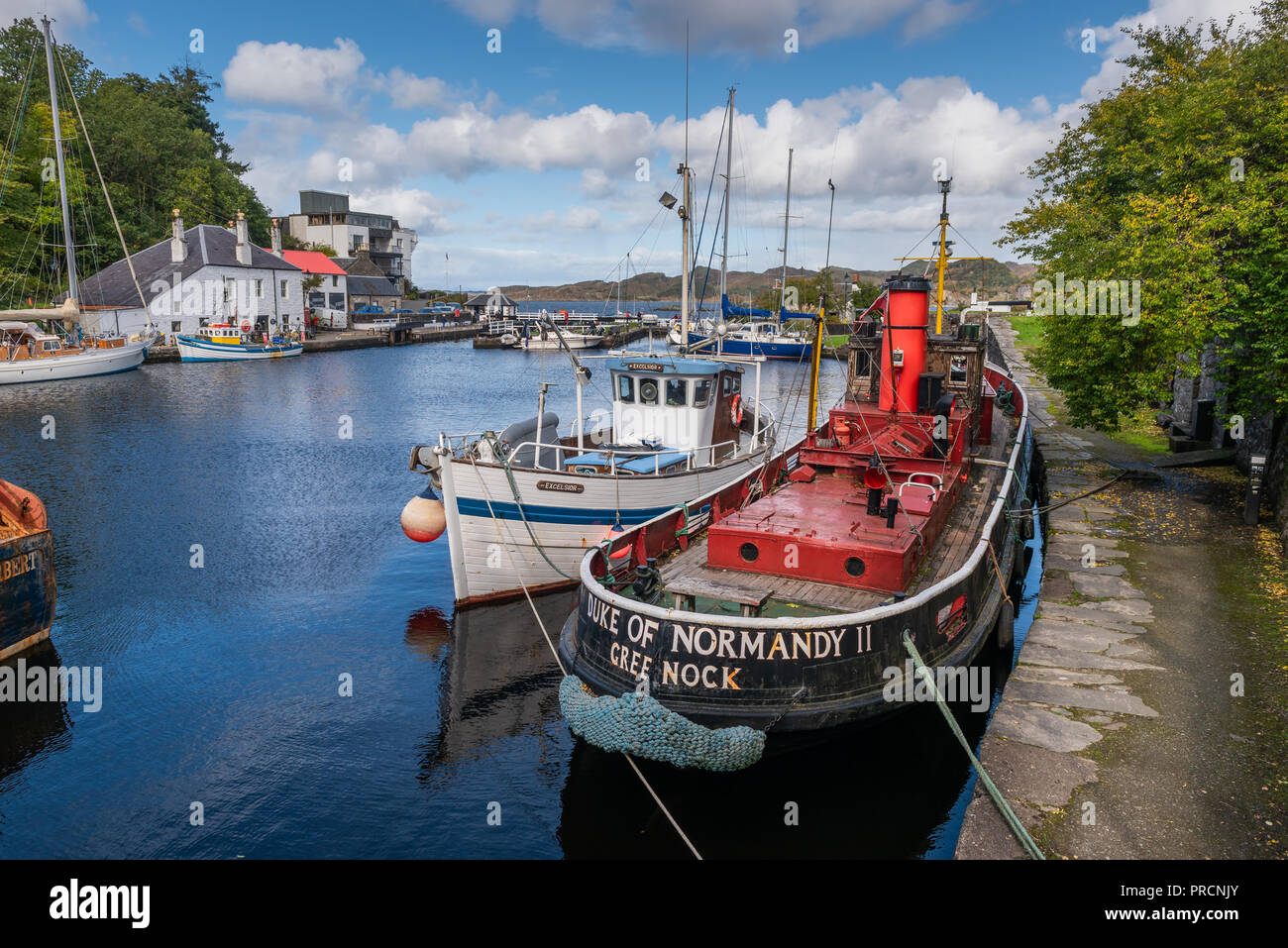 The Duke of Normandy II a german built Tugboat moored in the Canal ...