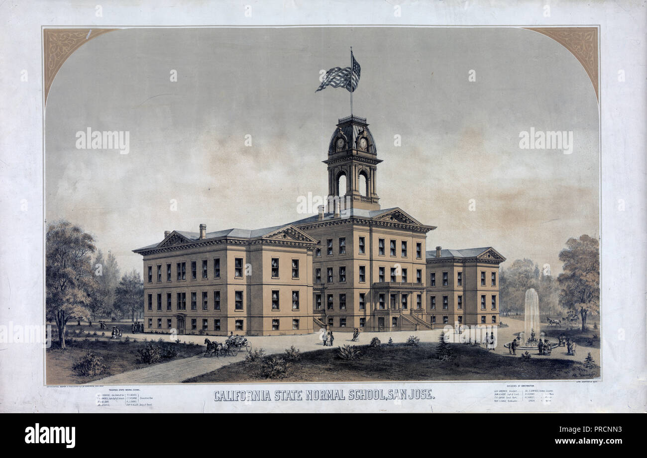 California State Normal School, San Jose Stock Photo - Alamy