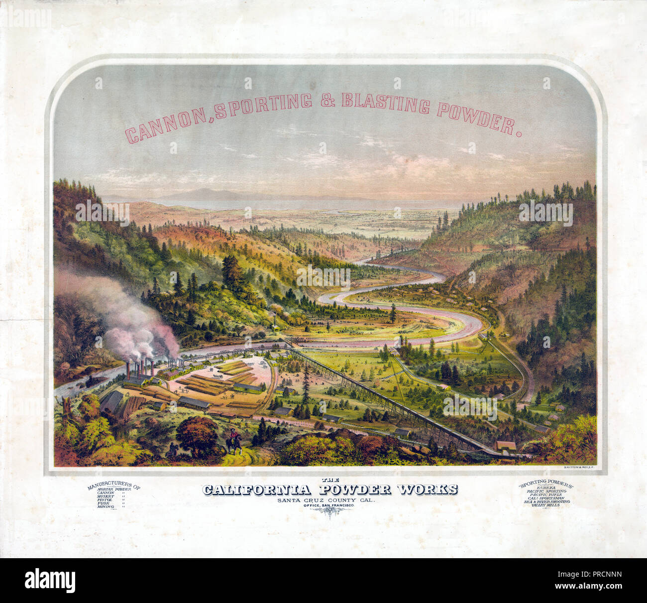 The California Powder Works. Santa Cruz County Cal Stock Photo - Alamy