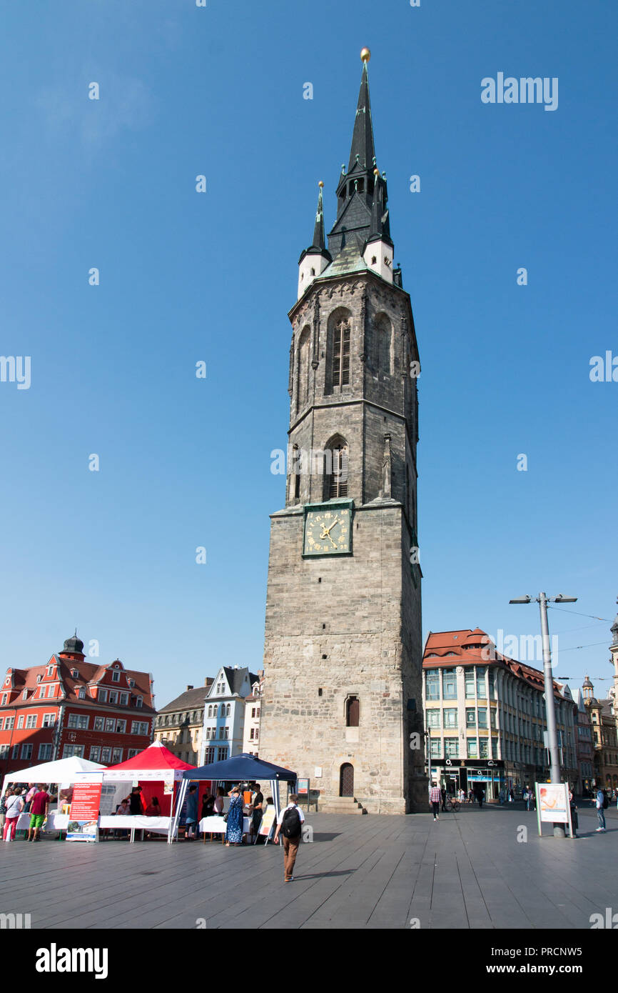 Roter turm of halle hi-res stock photography and images - Alamy