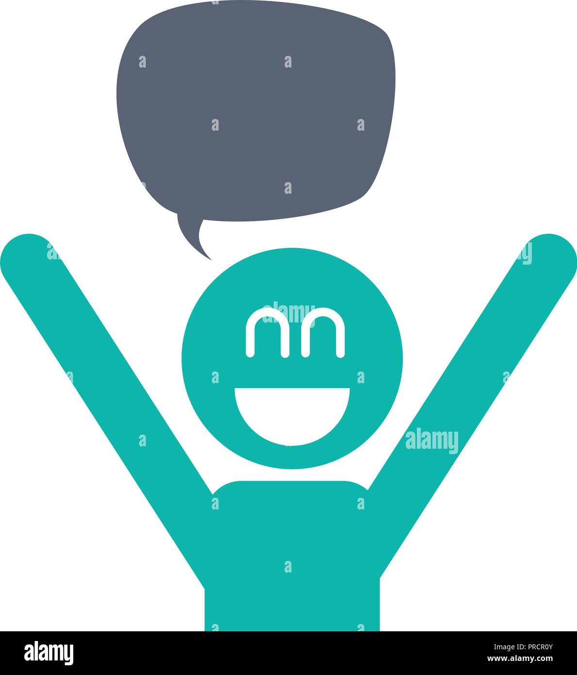human figure silhouette with speech bubble vector illustration design ...