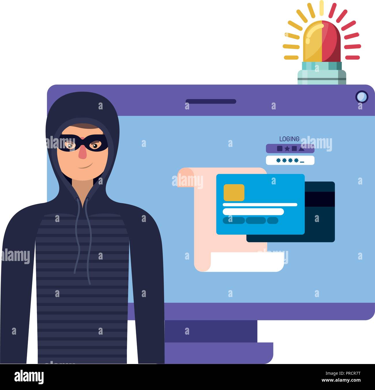 Hacker computer avatar character hi-res stock photography and images ...