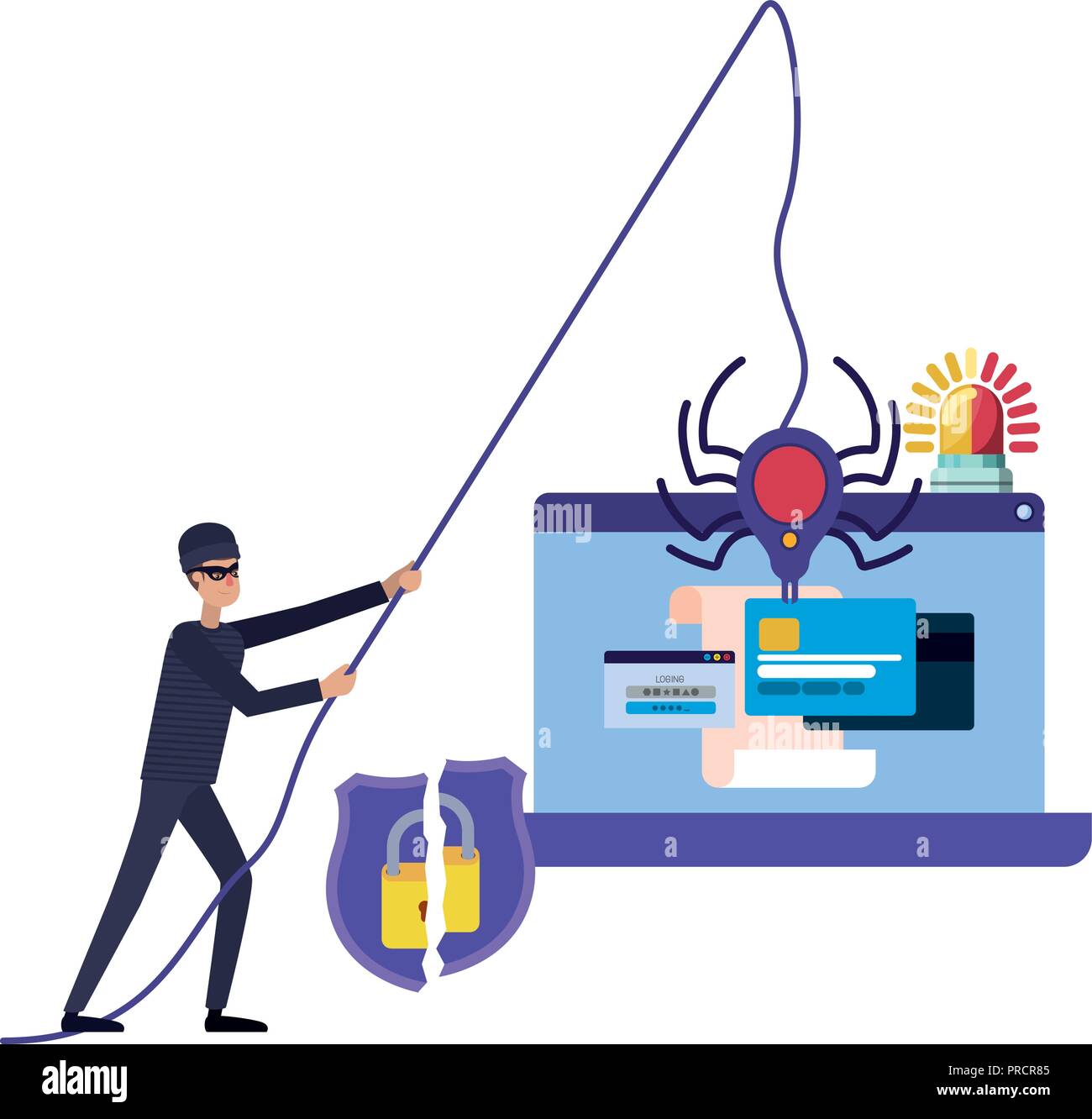 Hacker computer avatar character hi-res stock photography and images - Alamy