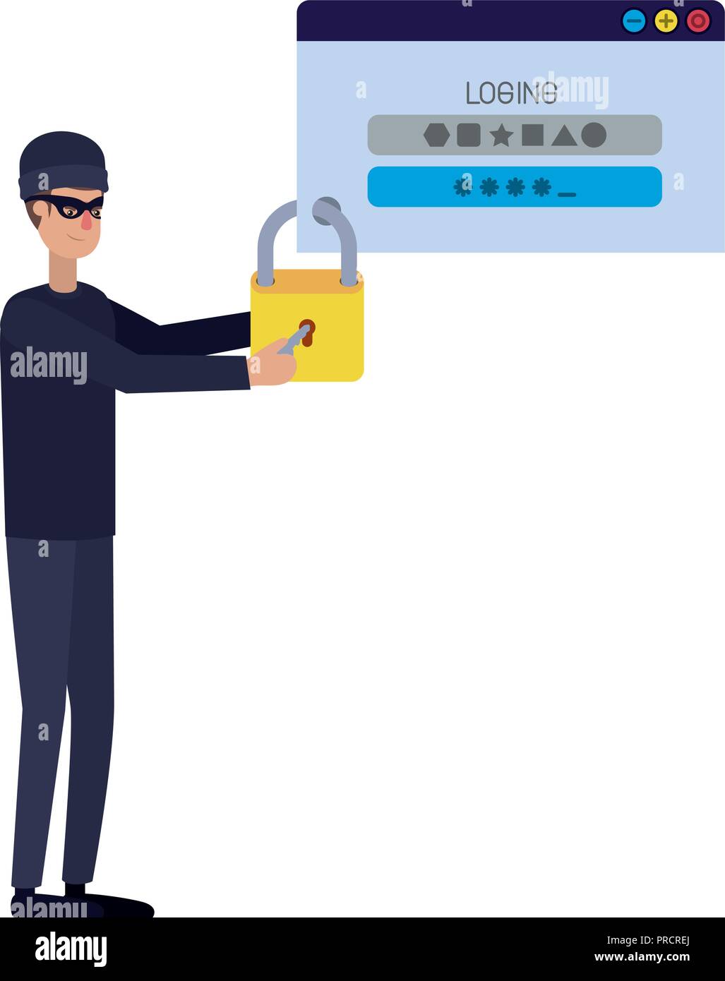 man stealing information avatar character Stock Vector Image & Art - Alamy