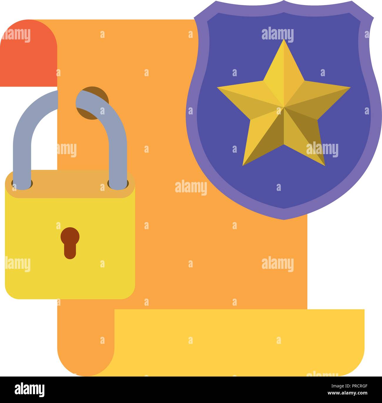 message with padlock and shield isolated icons Stock Vector Image & Art ...