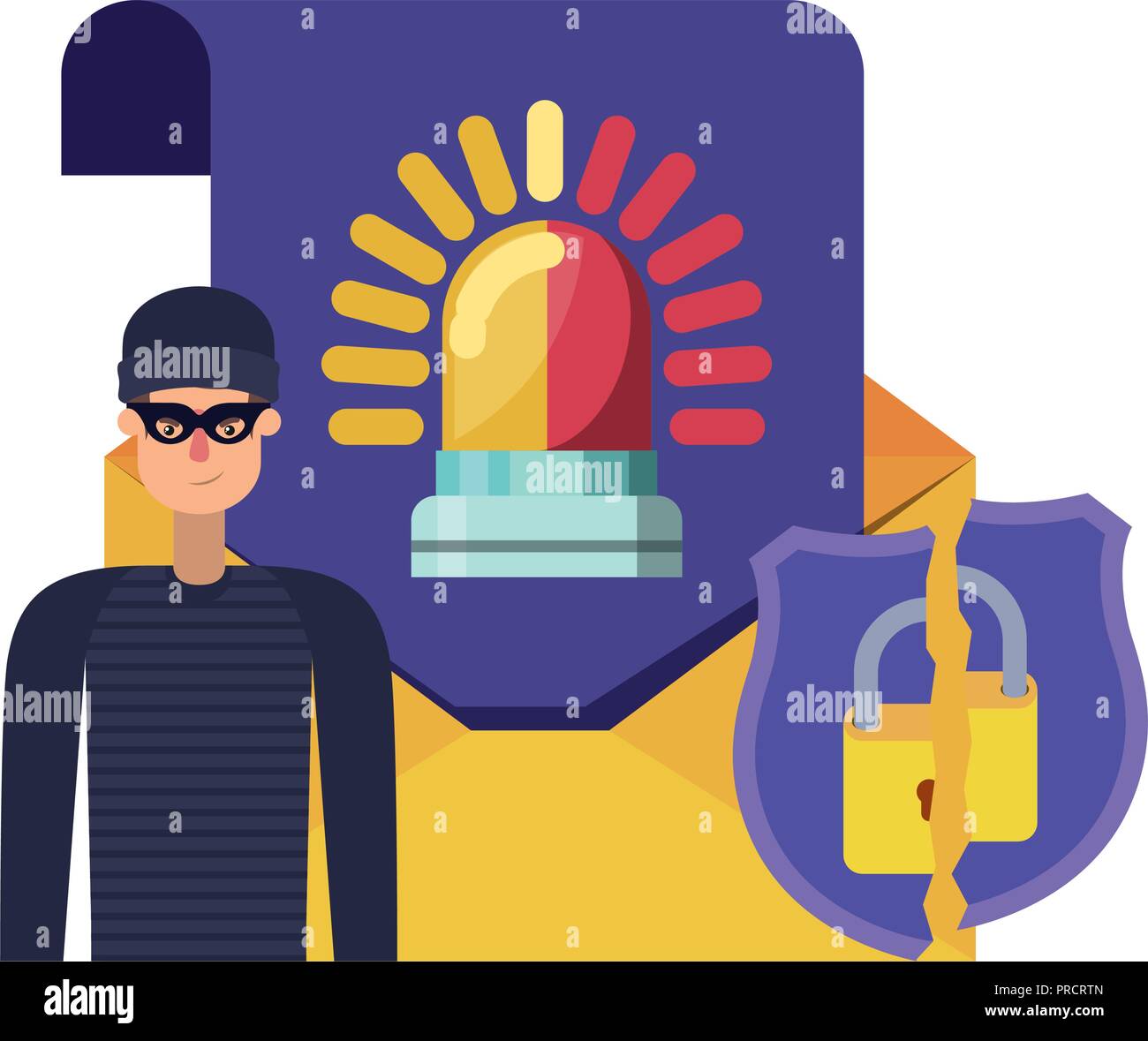 Hacker Stealing Information Avatar Character Stock Vector Image And Art Alamy