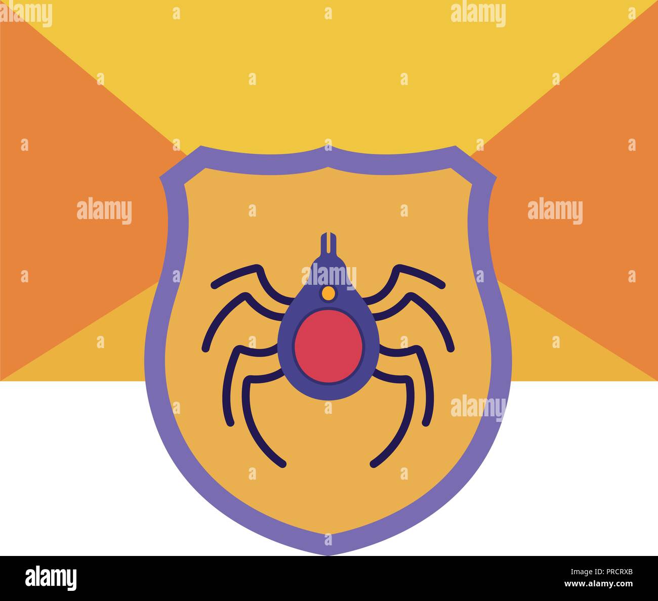 closed letter with shield isolated icons Stock Vector Image & Art - Alamy