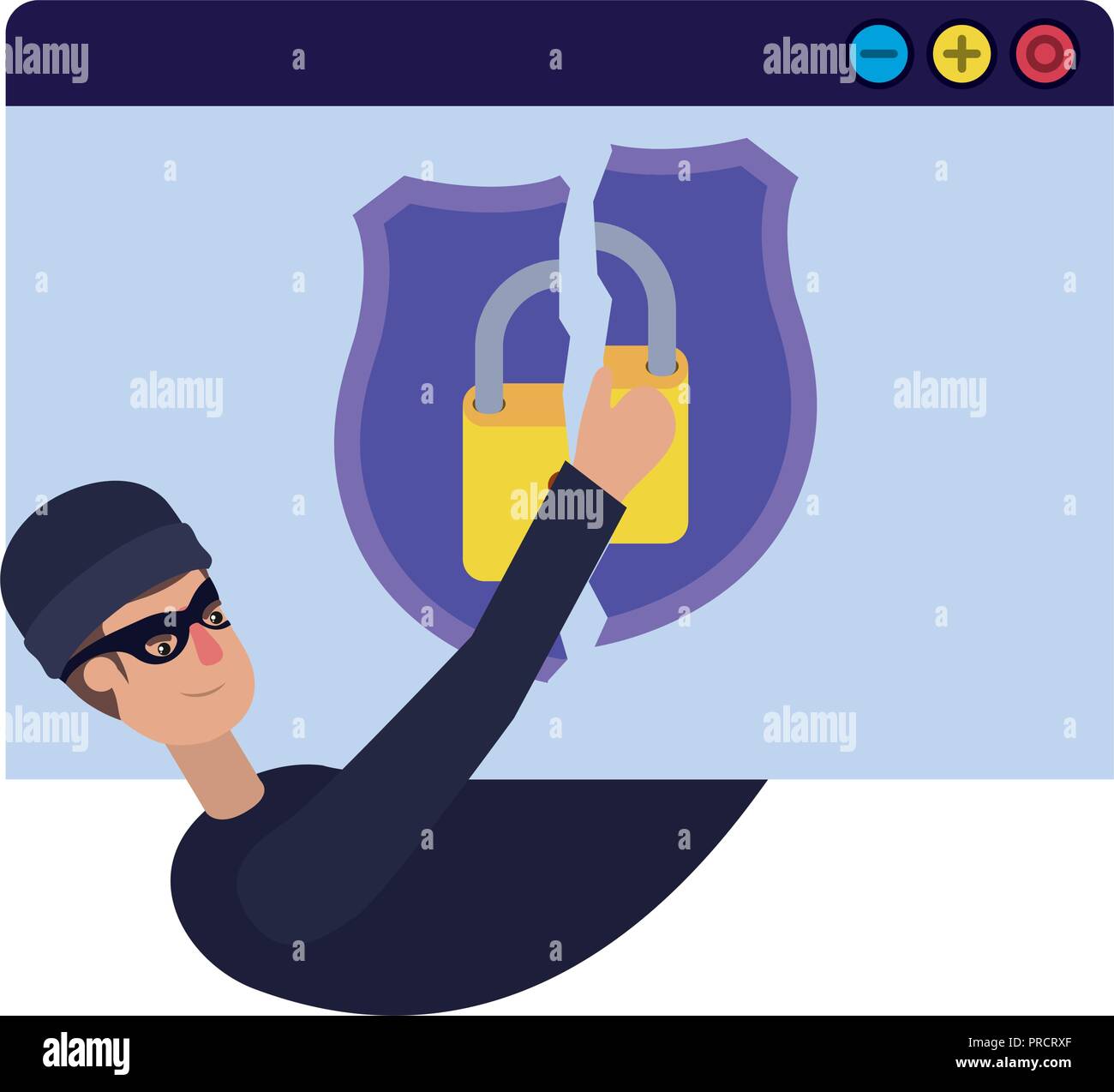 Hacker Stealing Information Avatar Character Stock Vector Image And Art Alamy