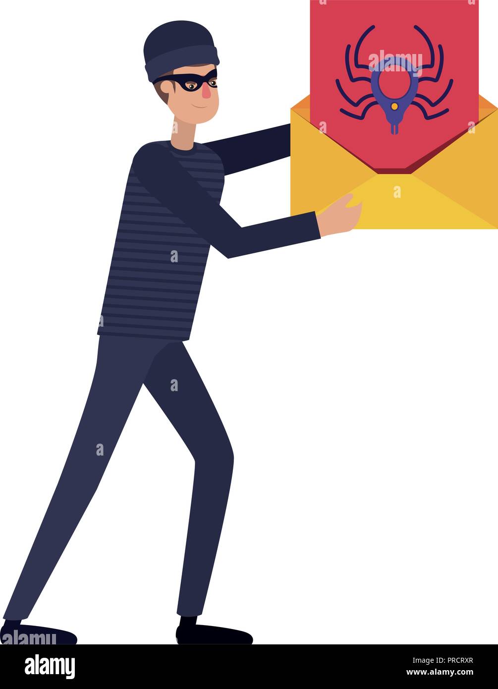 hacker stealing information avatar character Stock Vector Image & Art ...