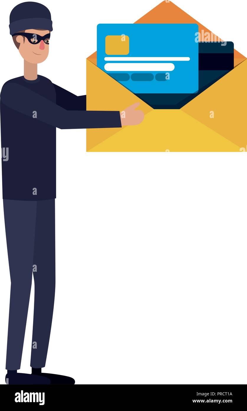 hacker stealing information avatar character Stock Vector Image & Art ...