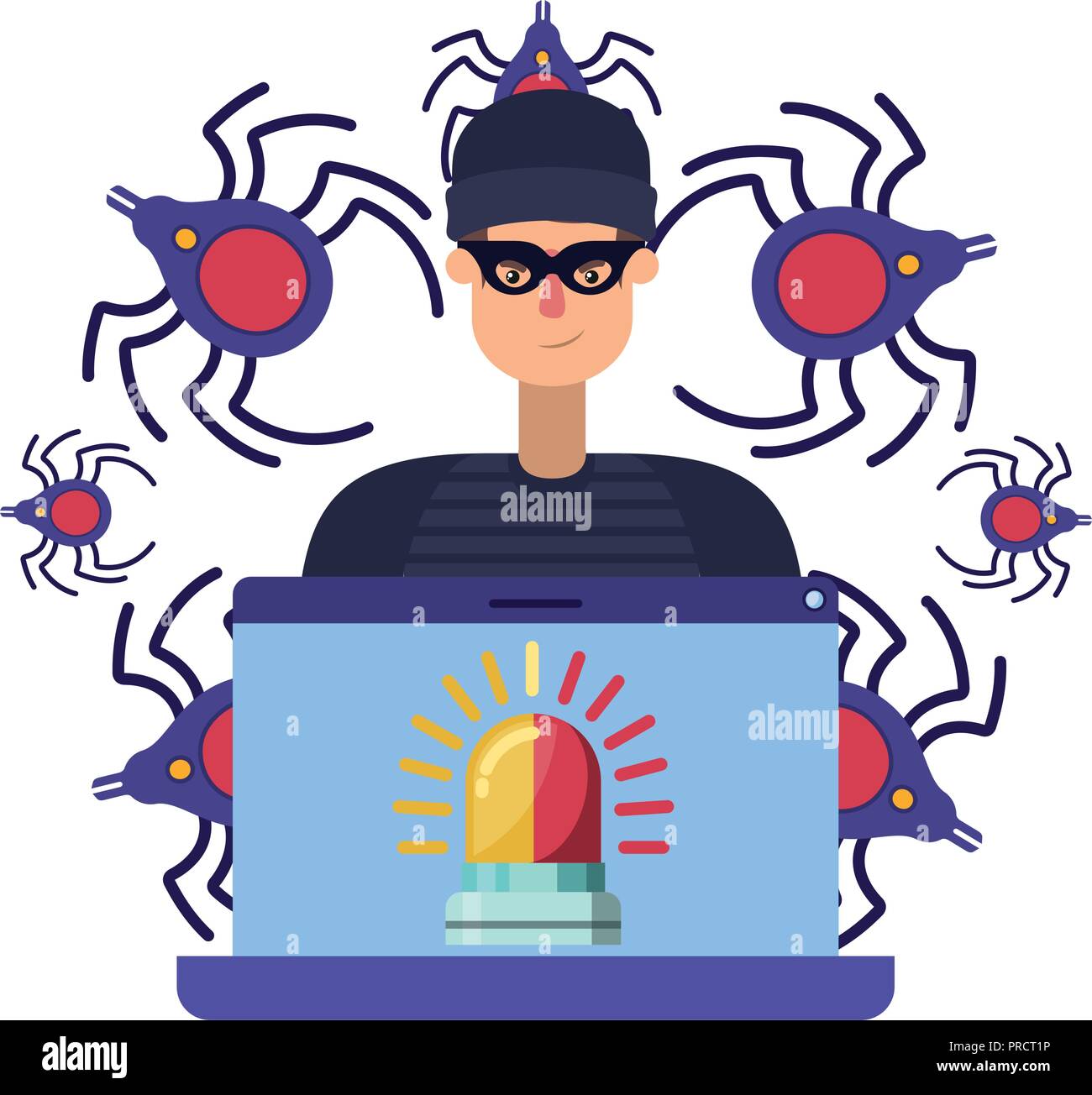 Hacker computer avatar character hi-res stock photography and images - Alamy