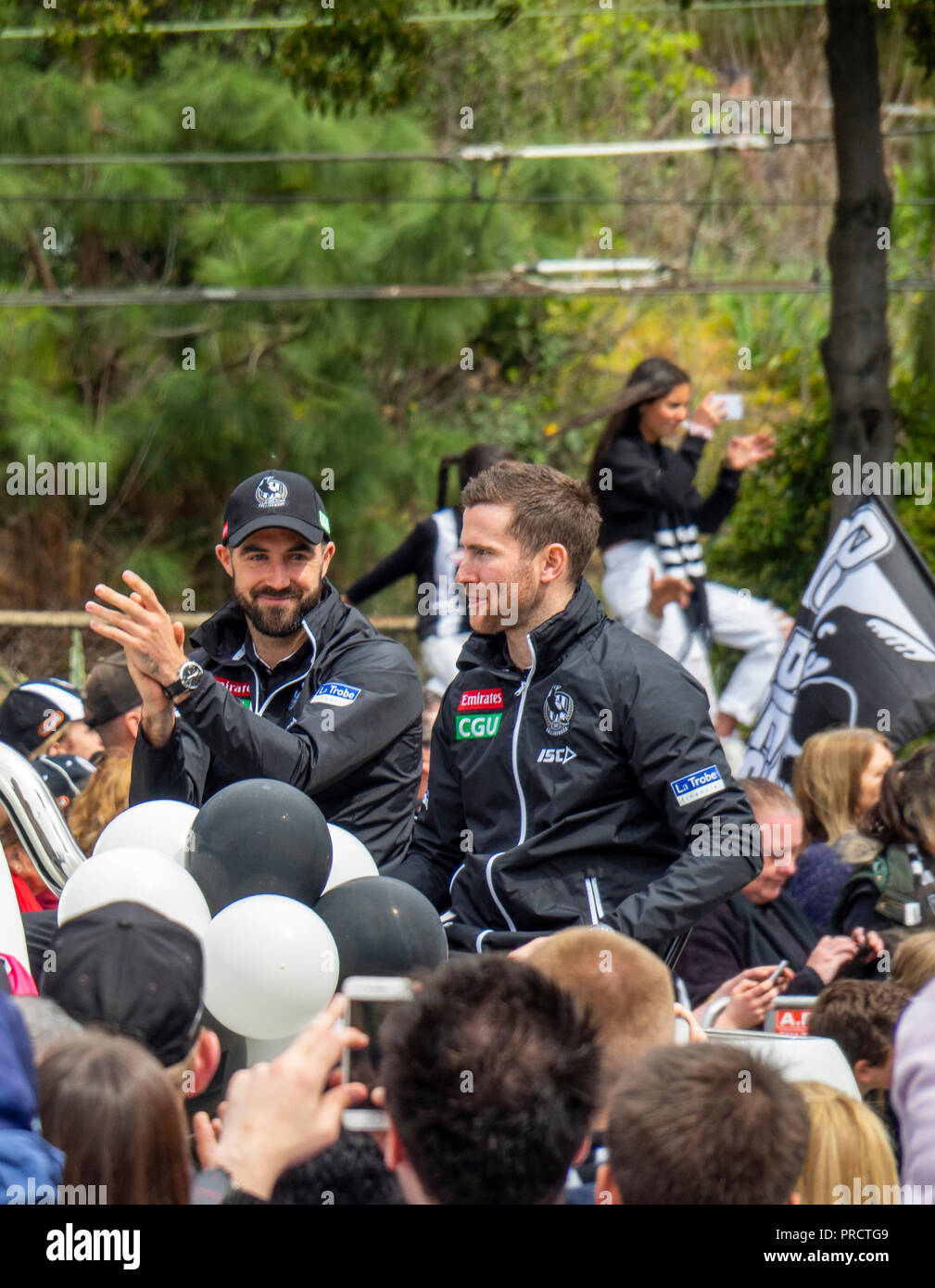 2018 AFL Grand Final Parade, Melbourne Victoria Australia Stock Photo ...