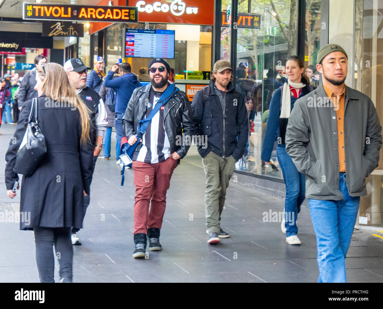 2018 AFL Grand Final Parade, Melbourne Victoria Australia Stock Photo ...