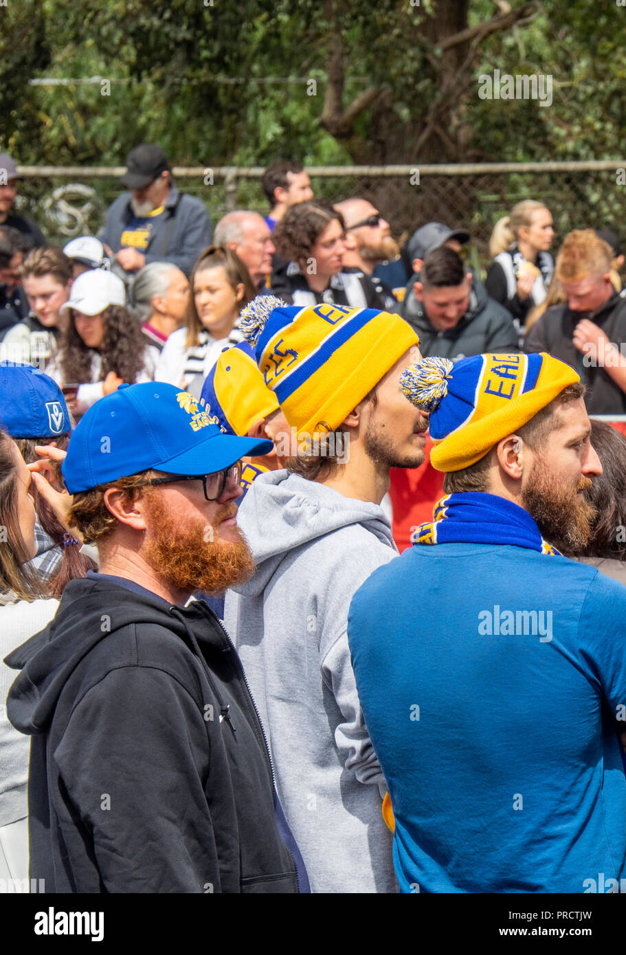 2018 AFL Grand Final Parade, Melbourne Victoria Australia Stock Photo ...