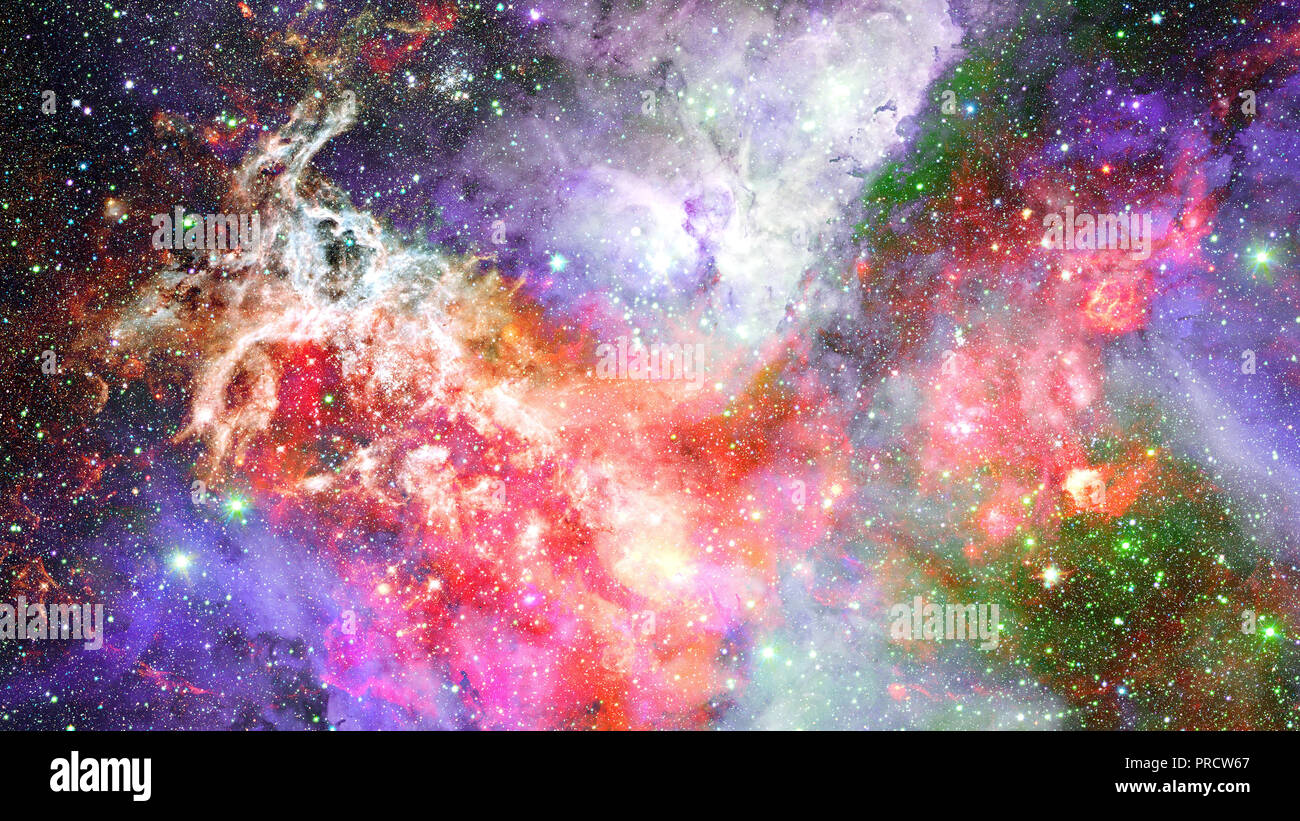Beautiful nebula and Galaxy. Elements of this Image Furnished by NASA ...