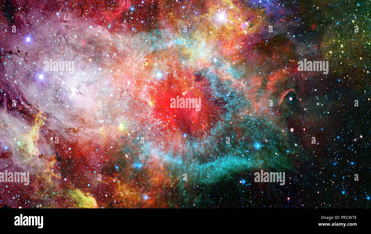 Universe filled with stars, nebula and galaxy. Elements of this image ...