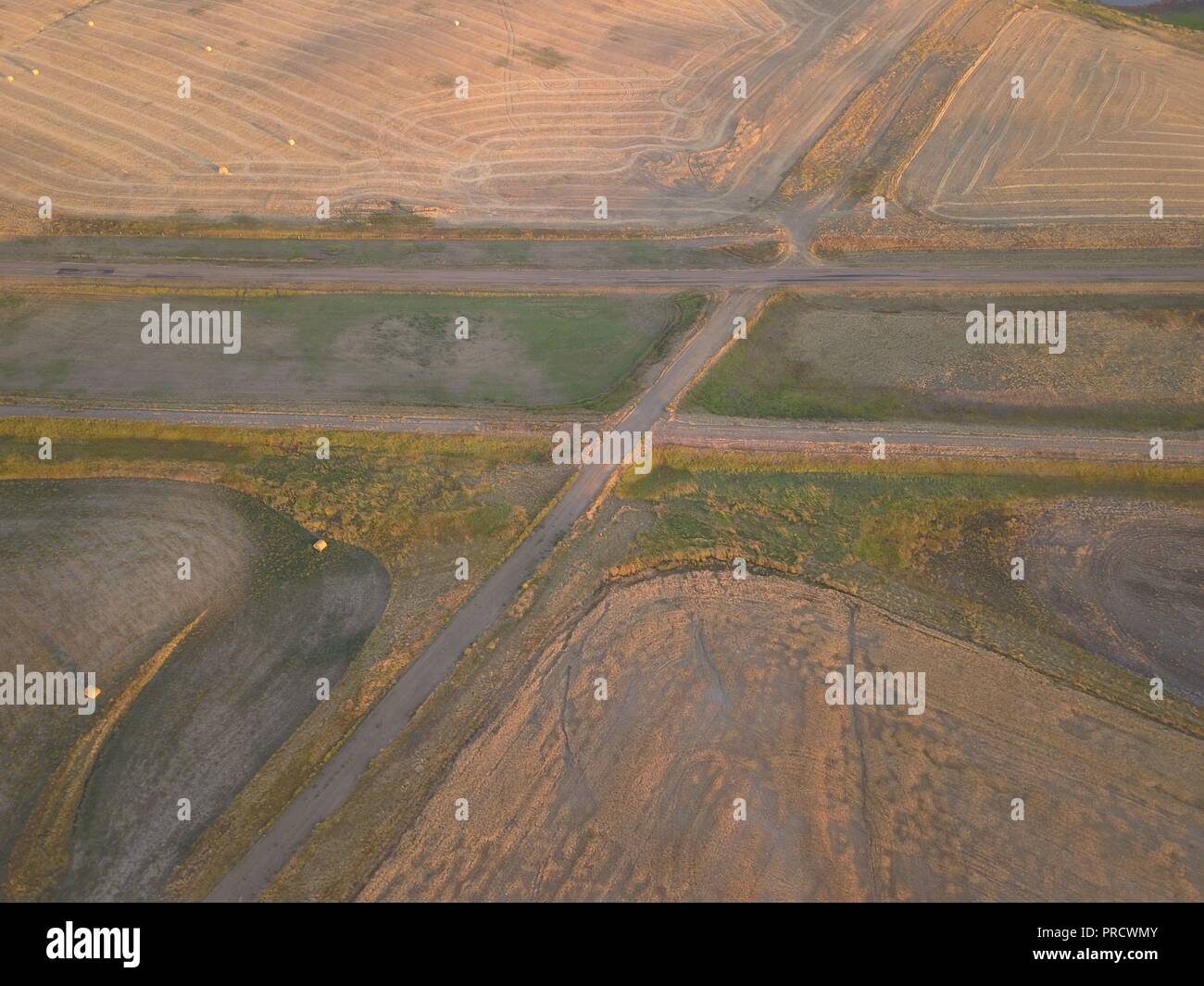 Abstracts 2, Farm Fields, Palliser Triangle, Saskatchewan, Canada ...