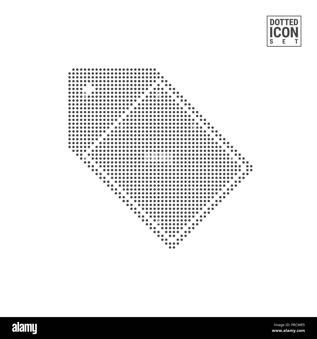Price Tag Dot Pattern Icon. Sale Dotted Icon Isolated on White ...