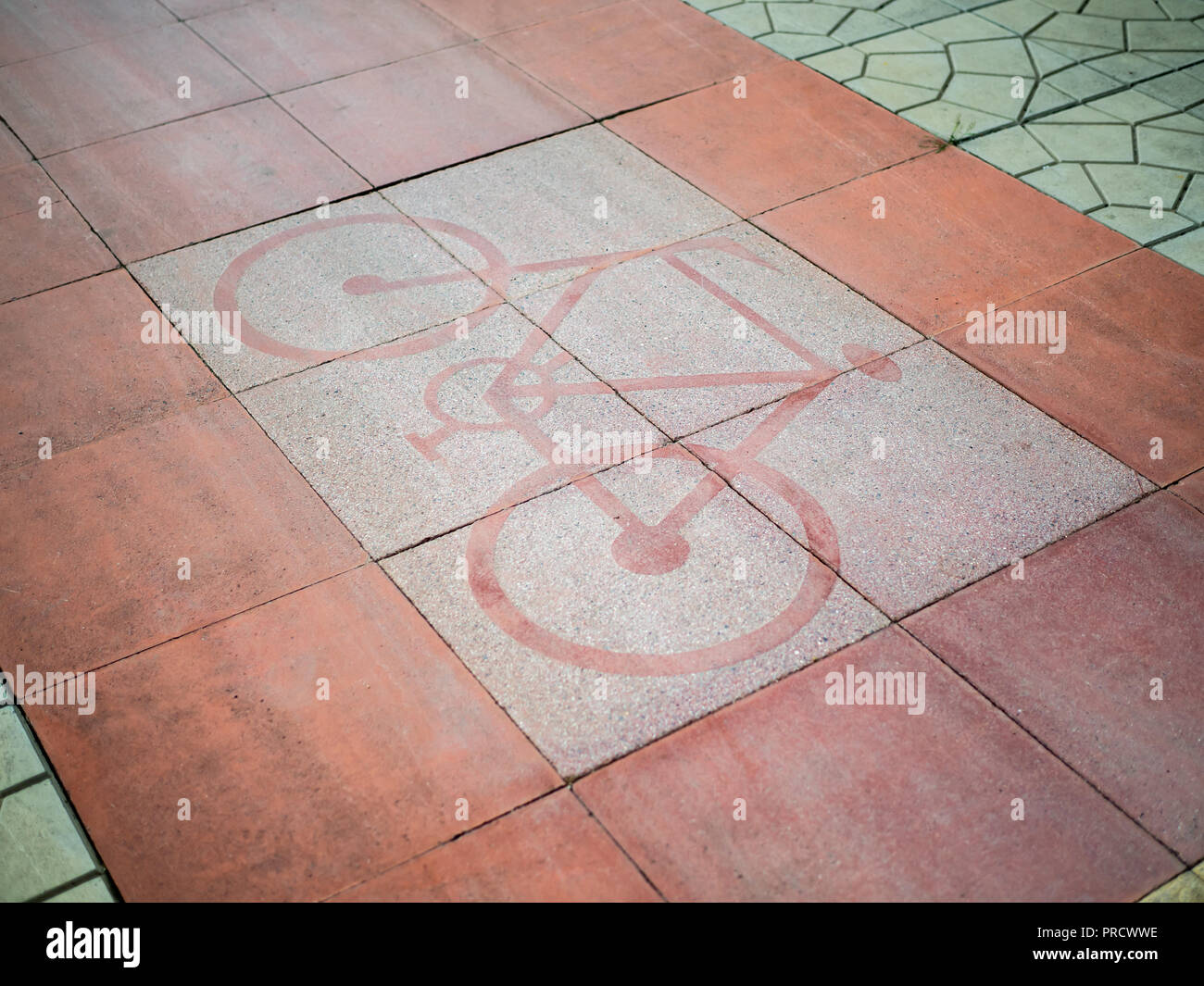 Red footpath hi-res stock photography and images - Alamy