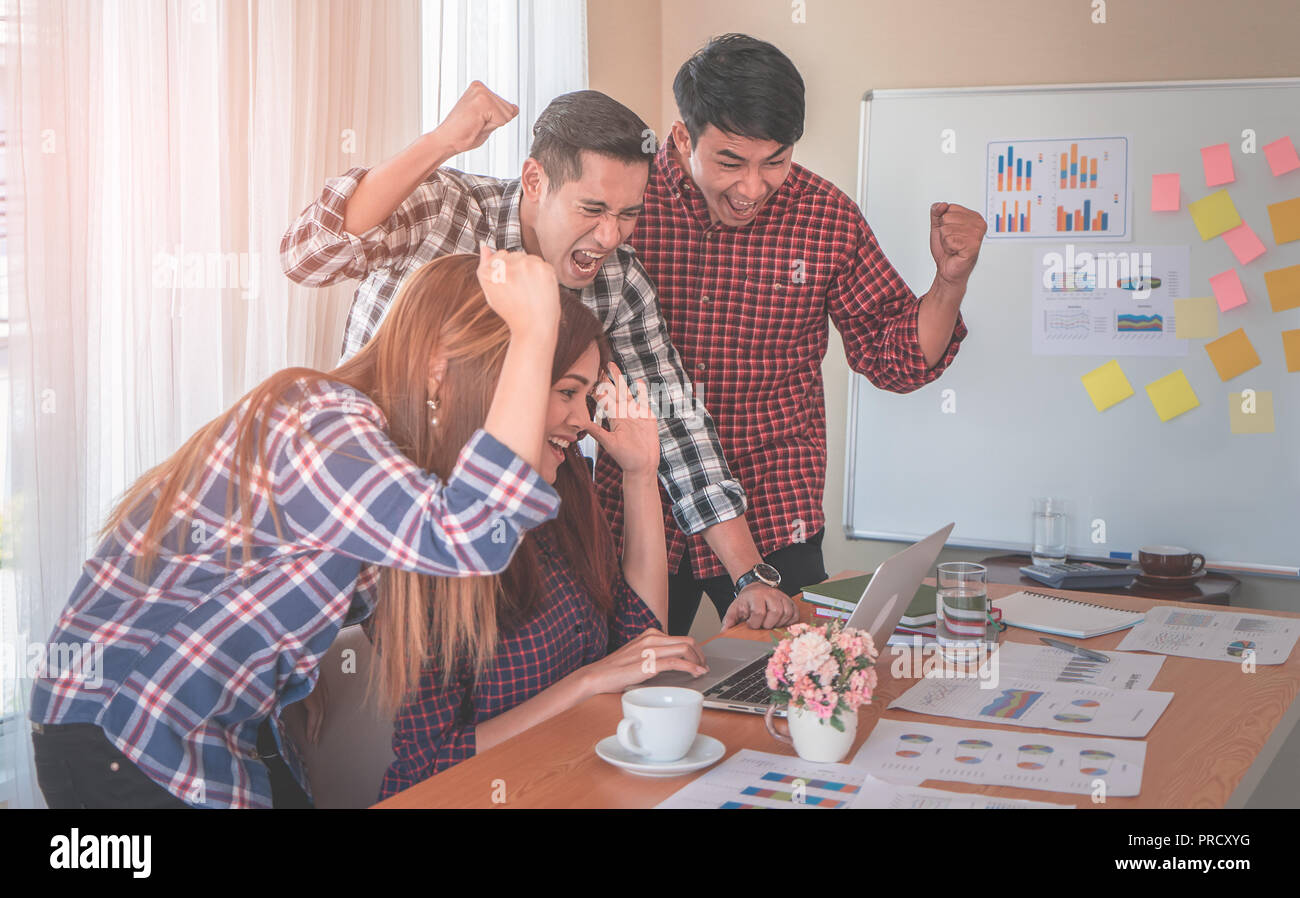 Team work success hi-res stock photography and images - Alamy