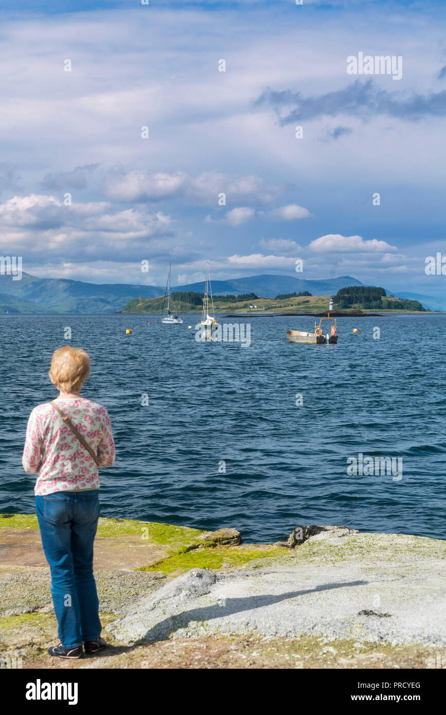 Shuna island from port appin scotland hi-res stock photography and ...