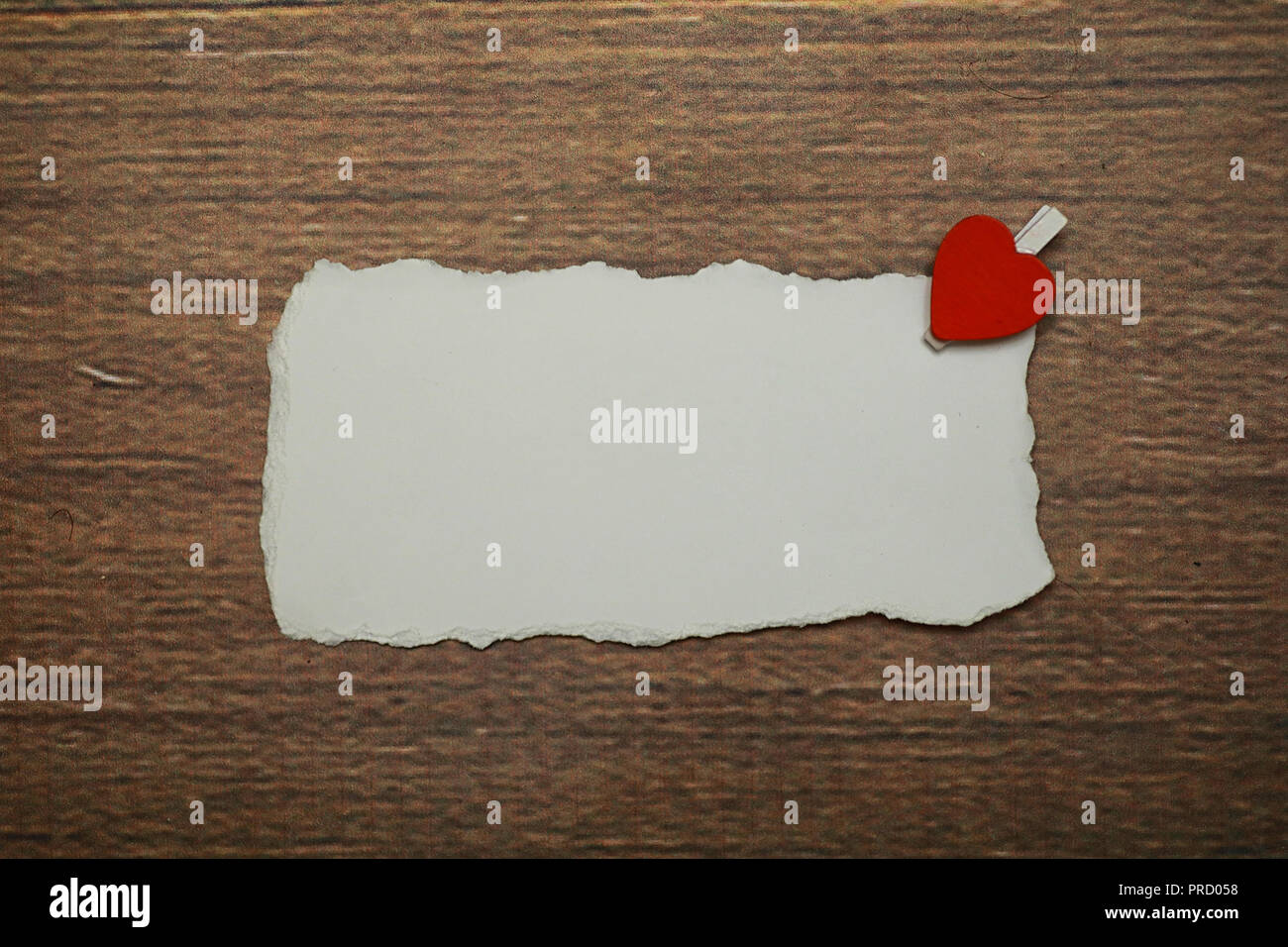 white sheet of paper love notes and heart shape Stock Photo - Alamy