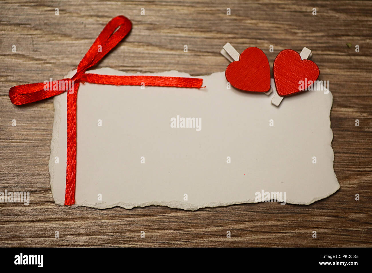 white sheet of paper love notes and heart shape Stock Photo - Alamy