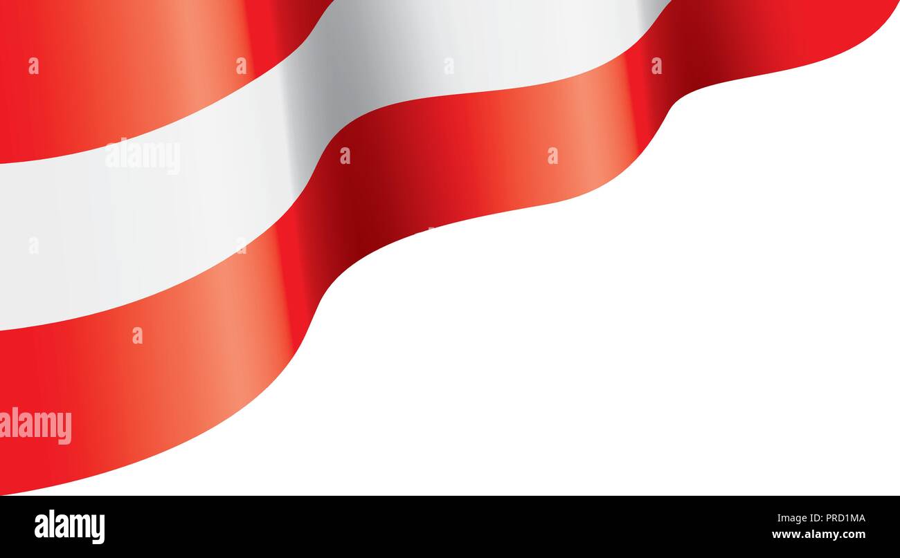 Austria flag, vector illustration on a white background Stock Vector ...