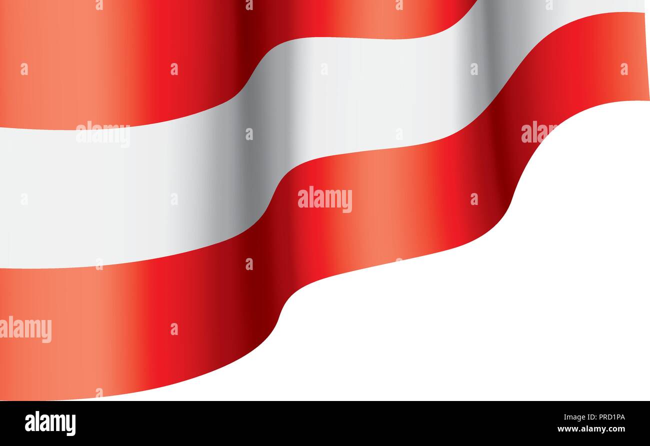 Austria flag, vector illustration on a white background Stock Vector ...