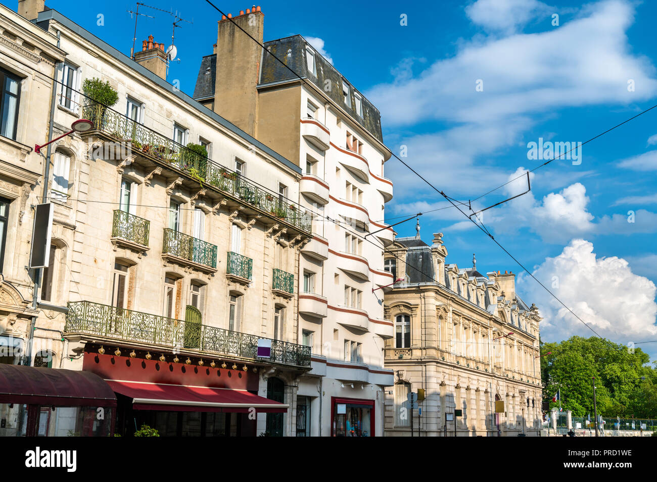 French style town centre street architecture hi-res stock photography ...