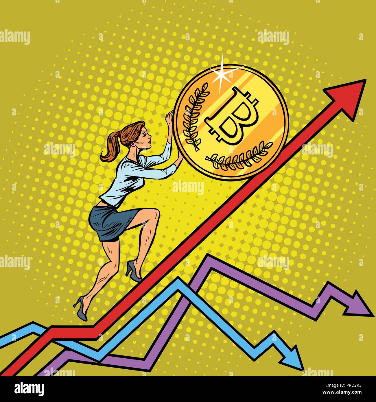 Woman rock Stock Vector Images - Alamy