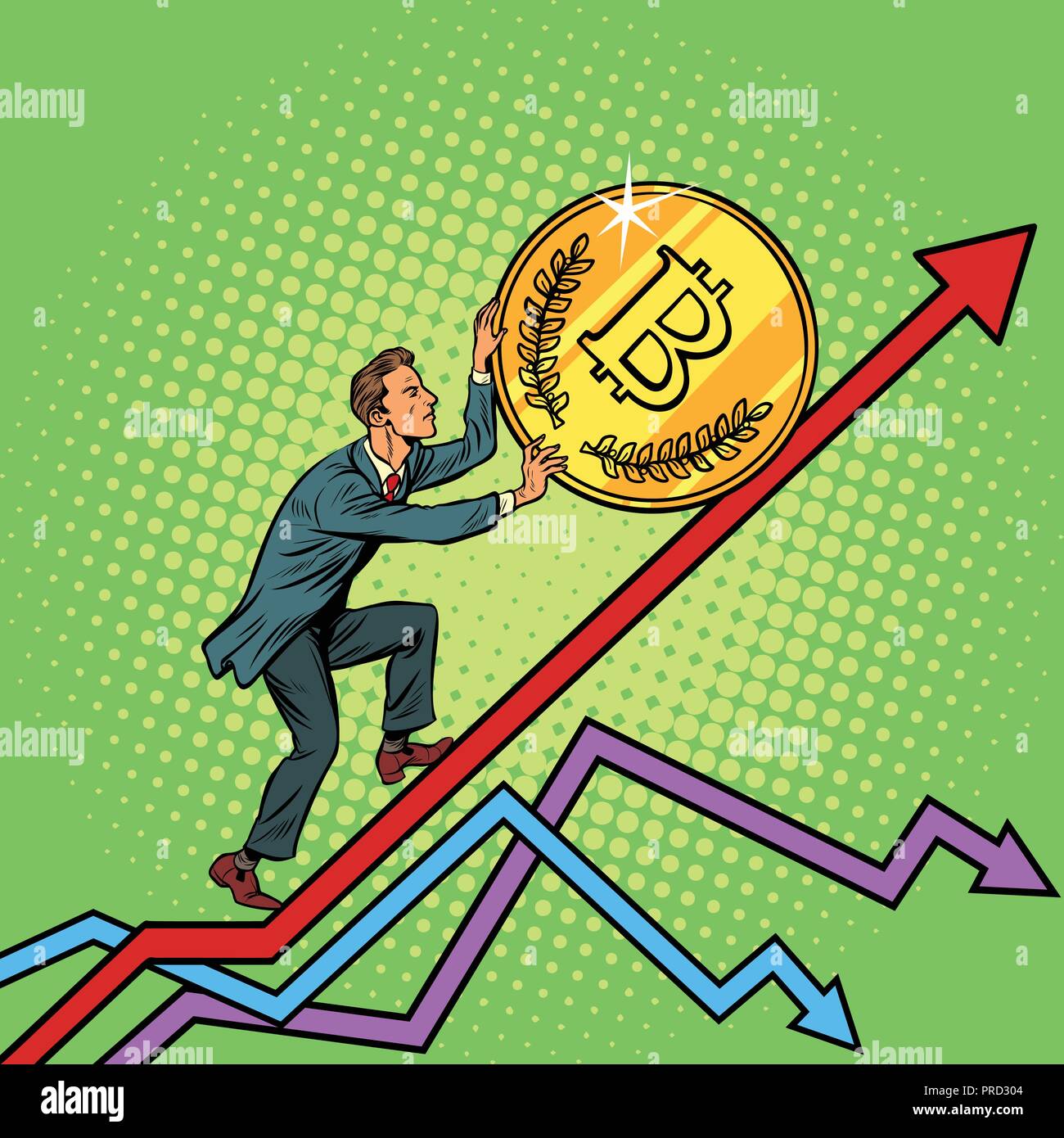 Sign bitcoin coin character Stock Vector Images - Alamy