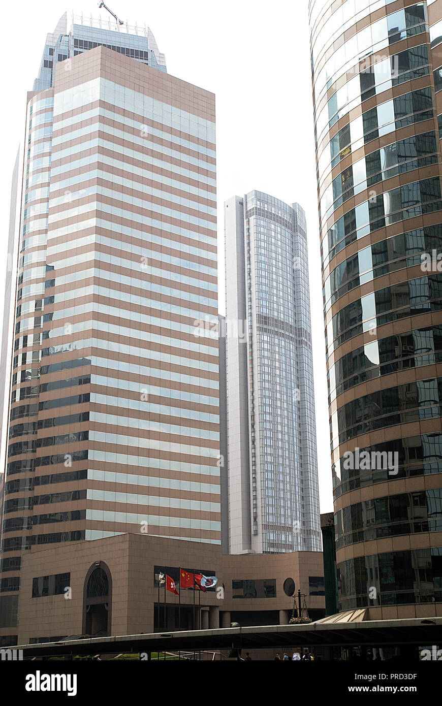 OFFICE BUILDING ,VIEW OF ARCHITECTURE OF CENTRAL, KOWLOON, HONG KONG ...