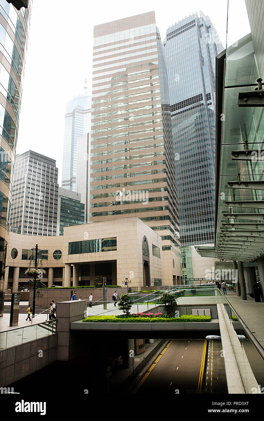 OFFICE BUILDING , VIEW OF ARCHITECTURE OF CENTRAL, KOWLOON, HONG KONG ...