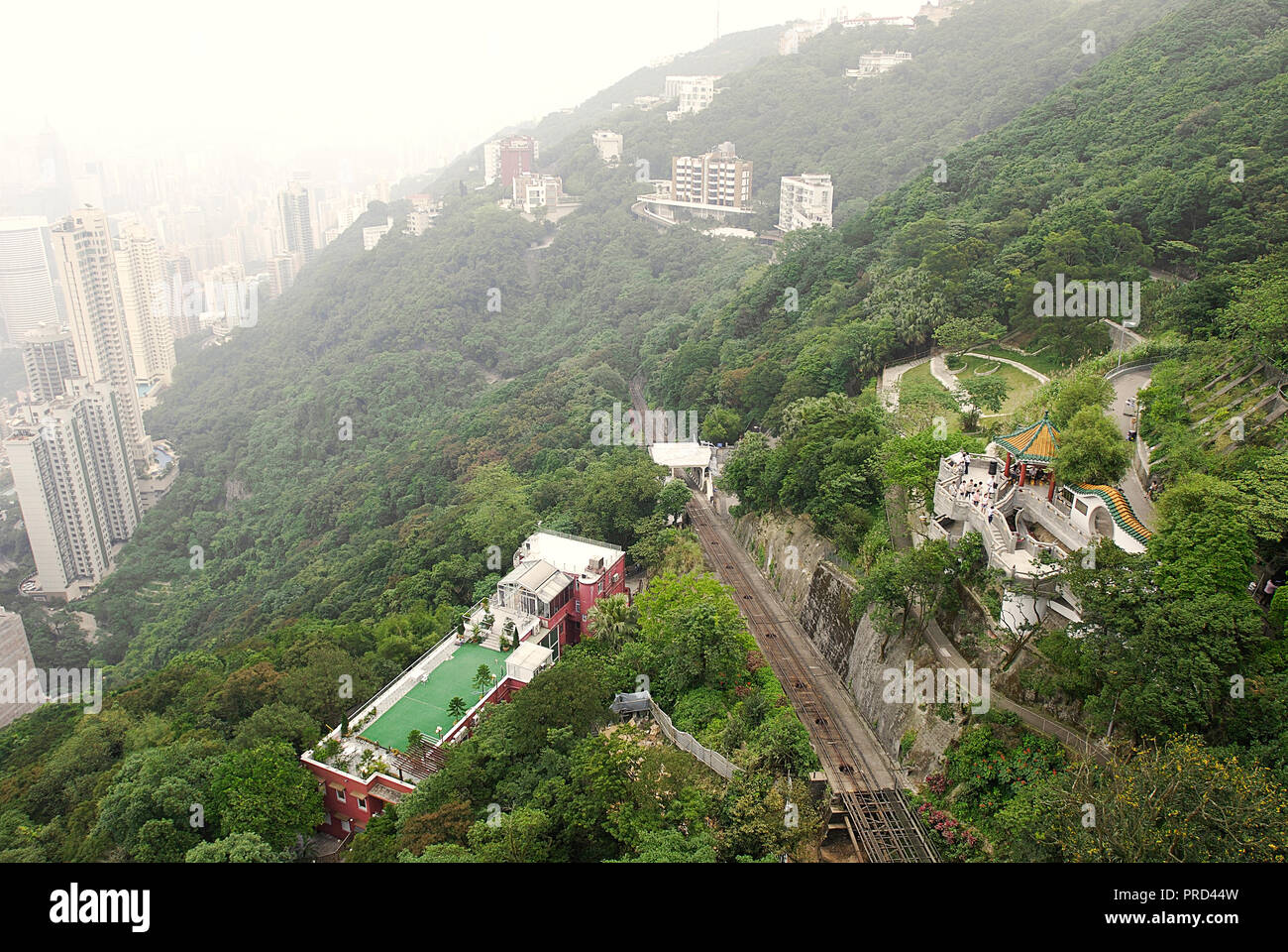 Victoria green peak tram hi-res stock photography and images - Alamy