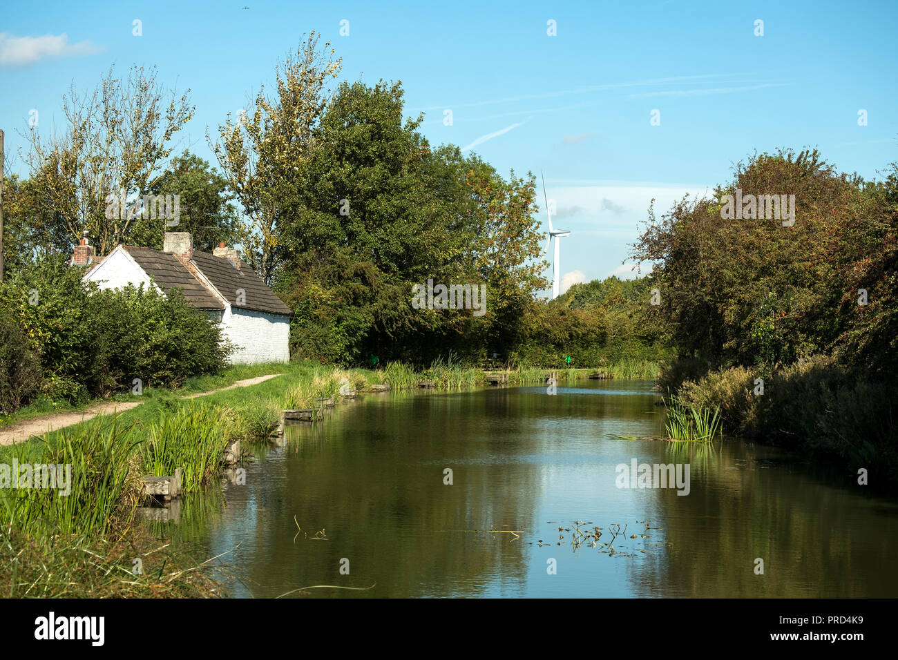 Part of the disused Nottingham canal near Awsworth, UK Stock Photo - Alamy