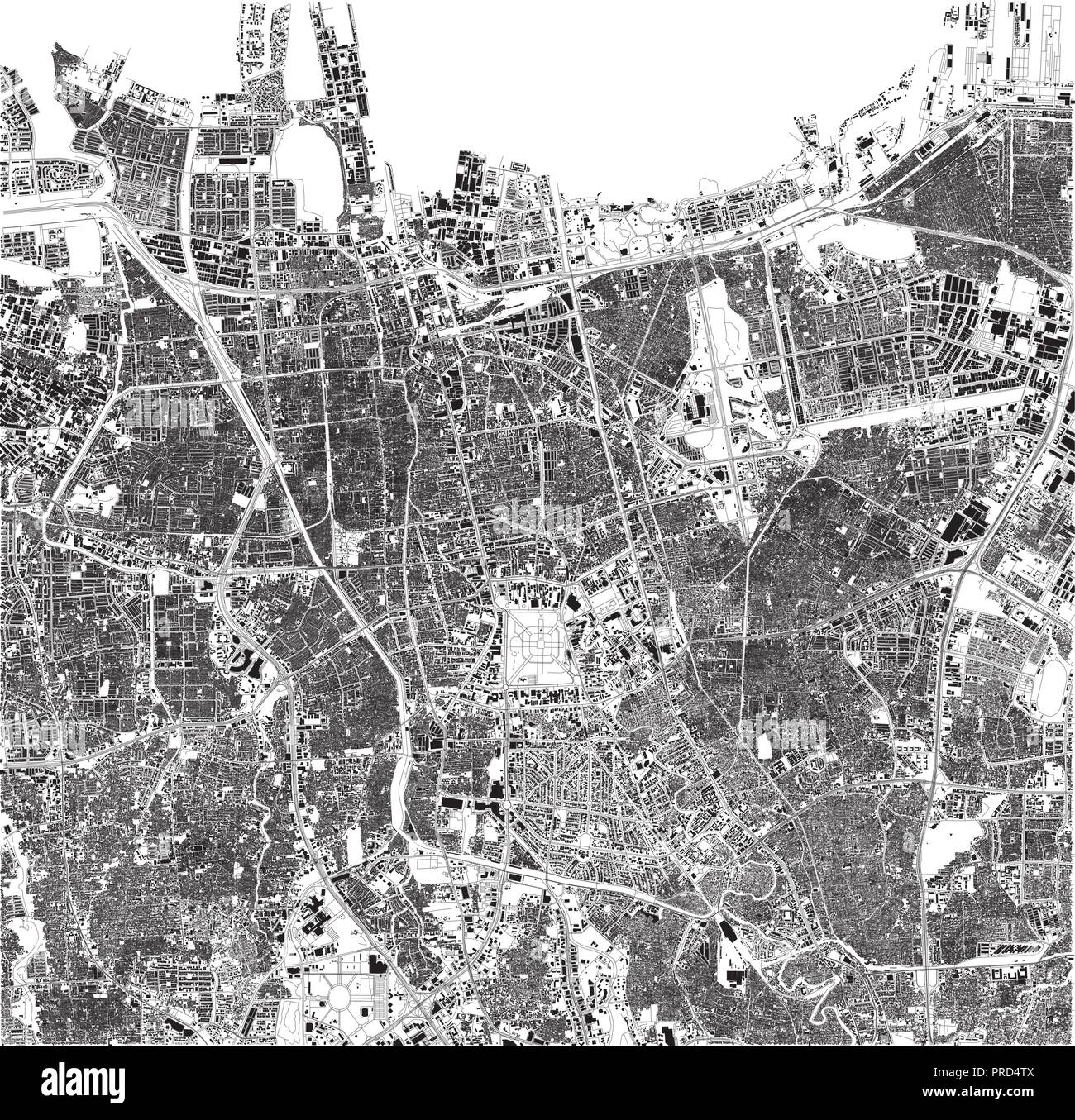 Satellite Map Jakarta Timur Indonesia