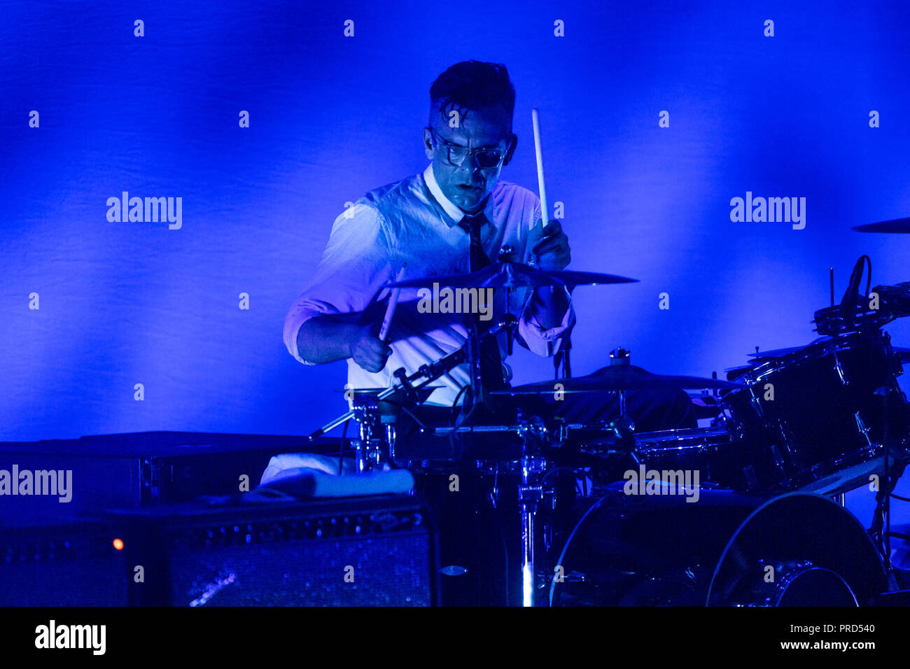 Denmark, Copenhagen - August 27, 2017. The American rock band Interpol ...