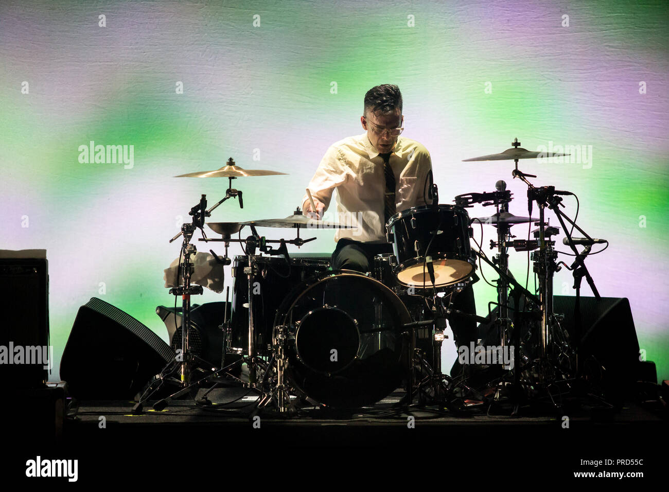 Denmark, Copenhagen - August 27, 2017. The American rock band Interpol ...