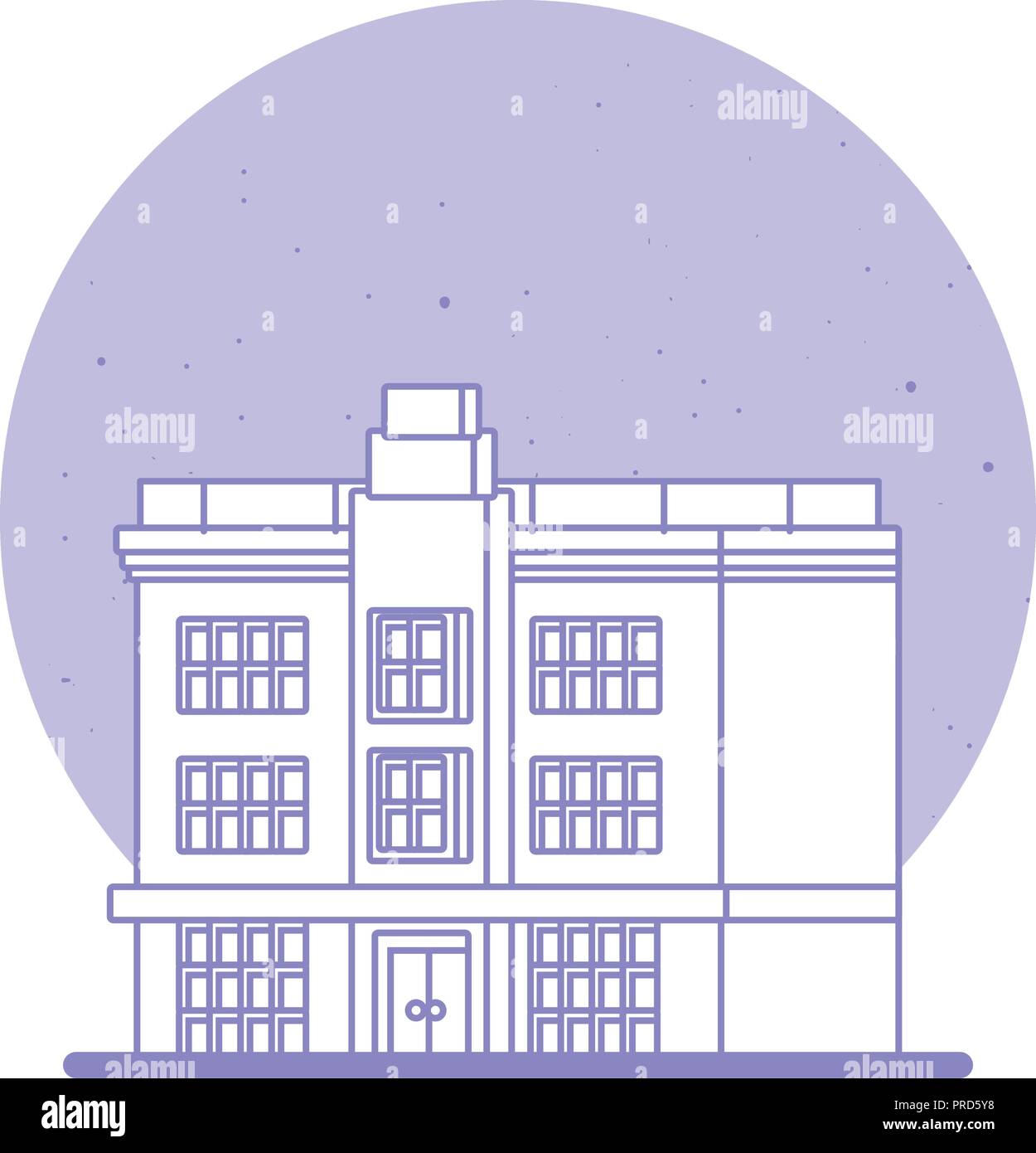 building architecture skyscraper structure purple design vector ...