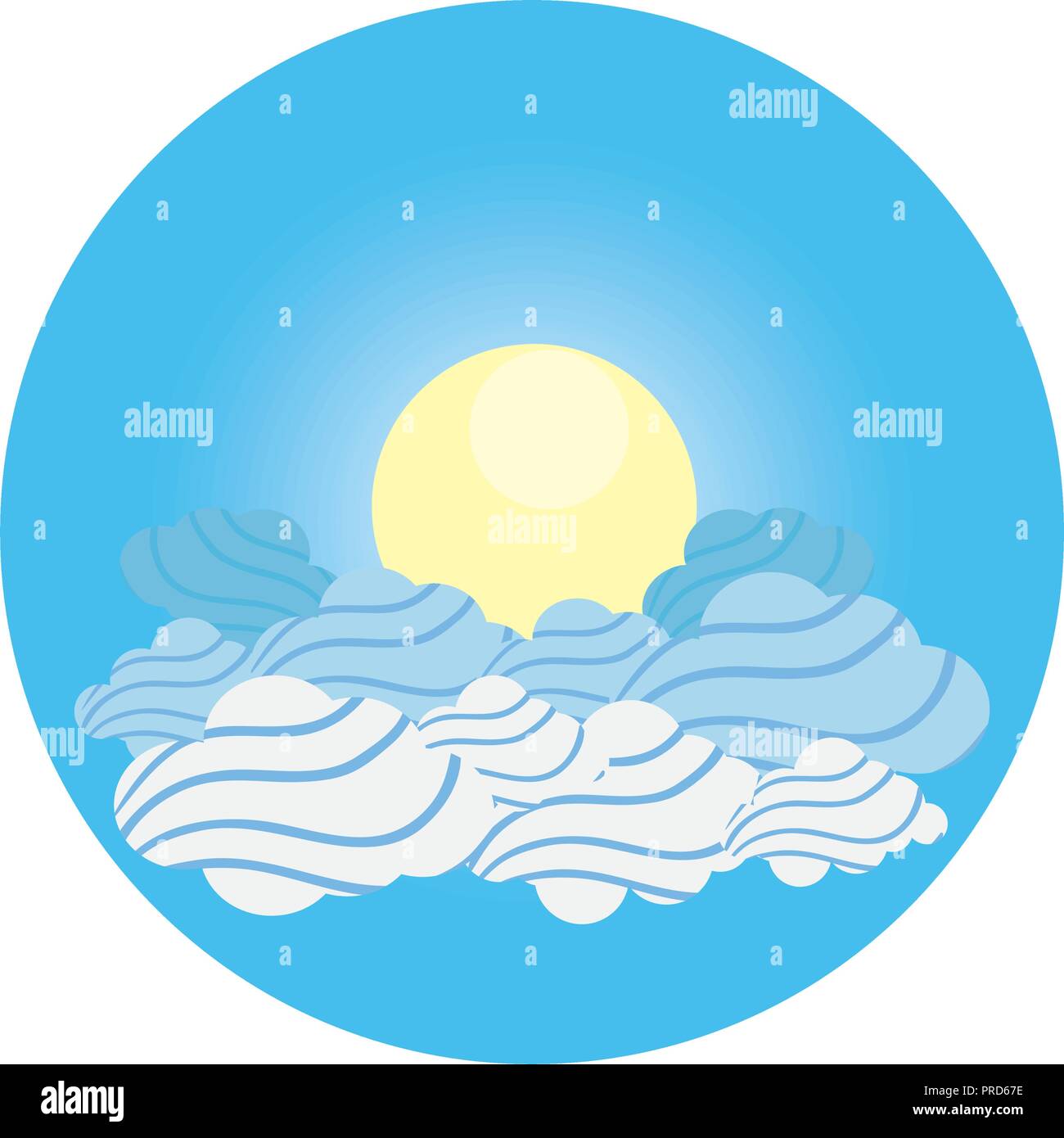 cloud sun day sky sunlight design vector illustration Stock Vector ...