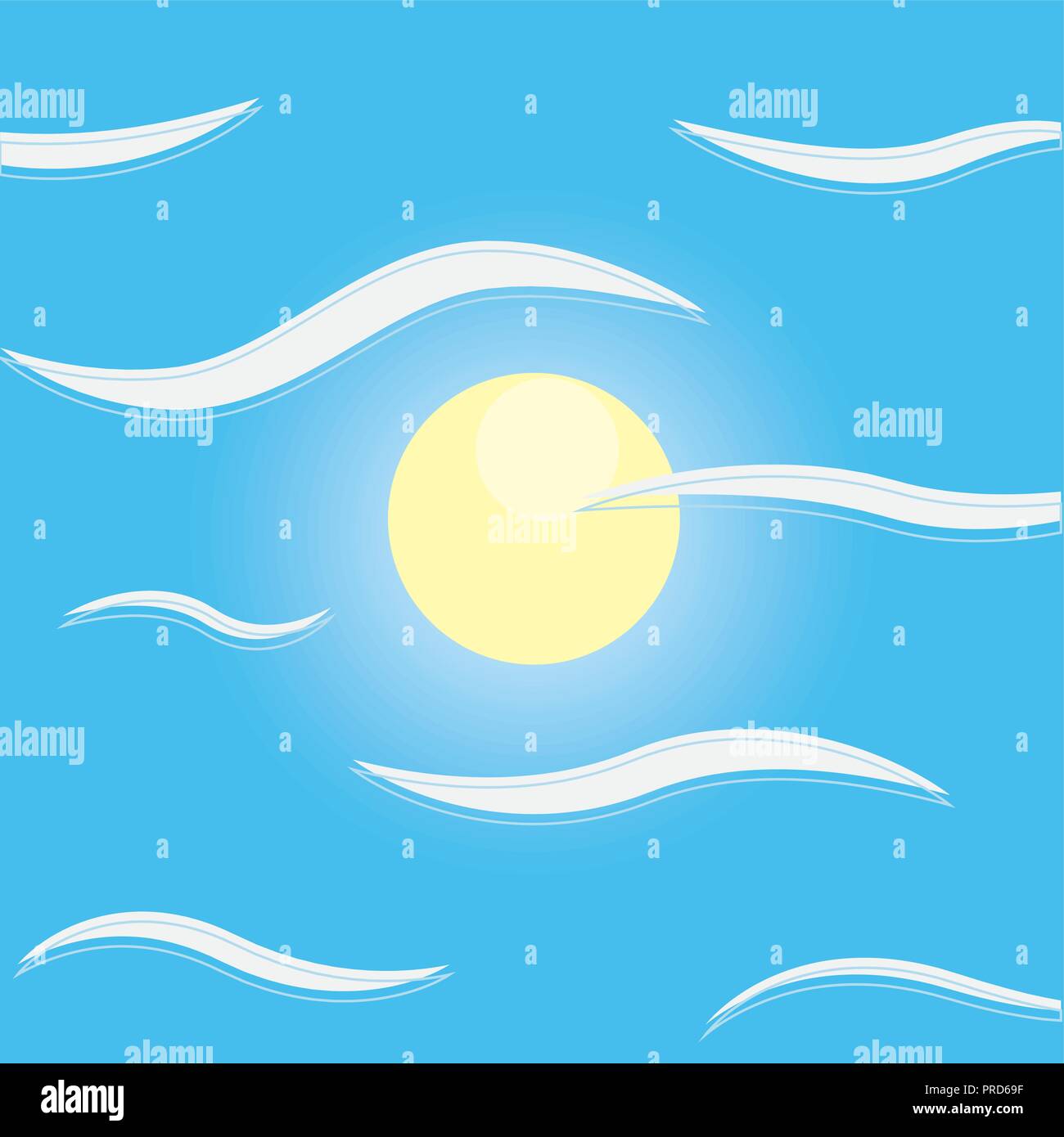 cloud sun day sky sunlight design vector illustration Stock Vector ...