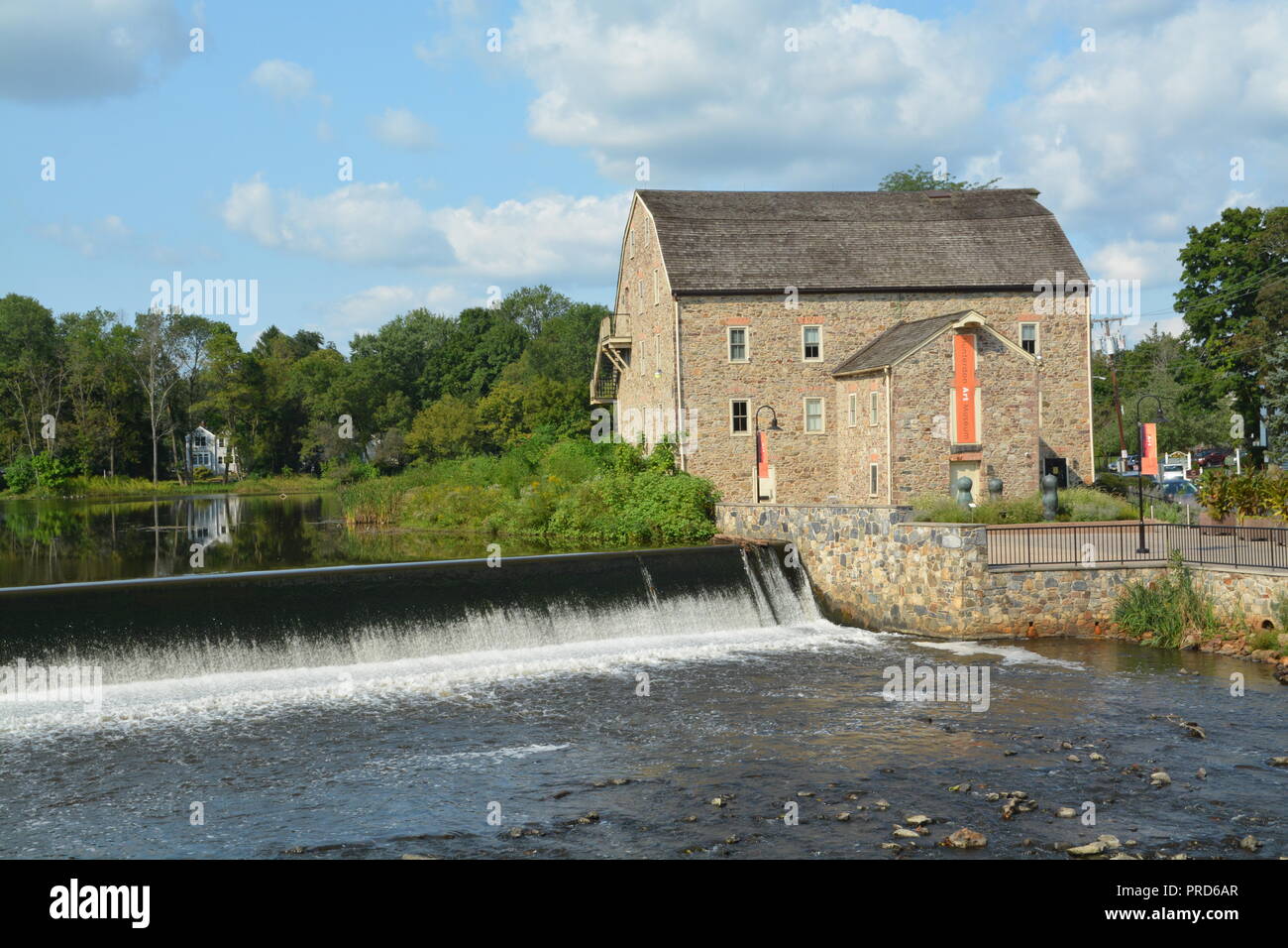 Historical building on the river Stock Photo - Alamy