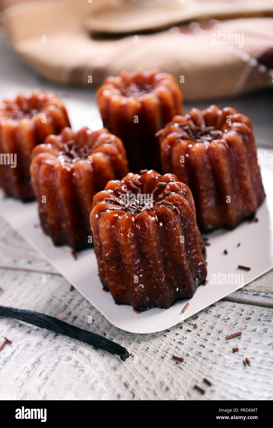Caneles de bordeaux - traditional French sweet dessert Stock Photo - Alamy