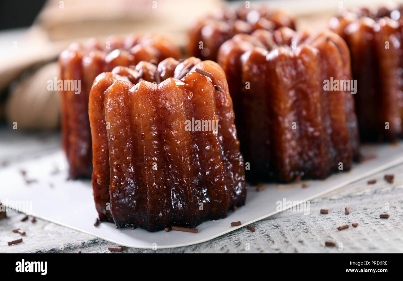 Caneles de bordeaux - traditional French sweet dessert Stock Photo - Alamy
