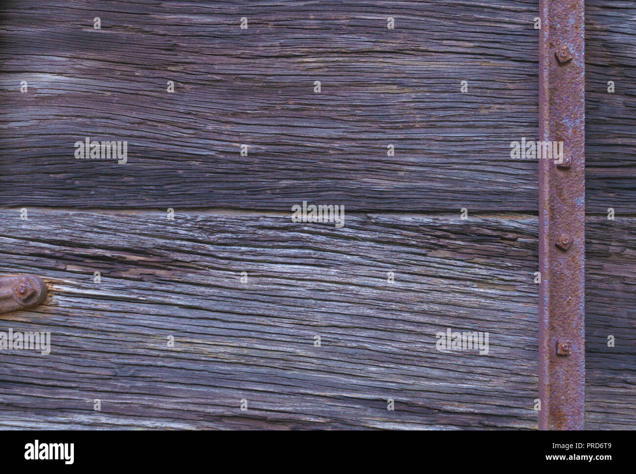 Weathered old gray barn board antique wood wallpaper with rusty metal ...