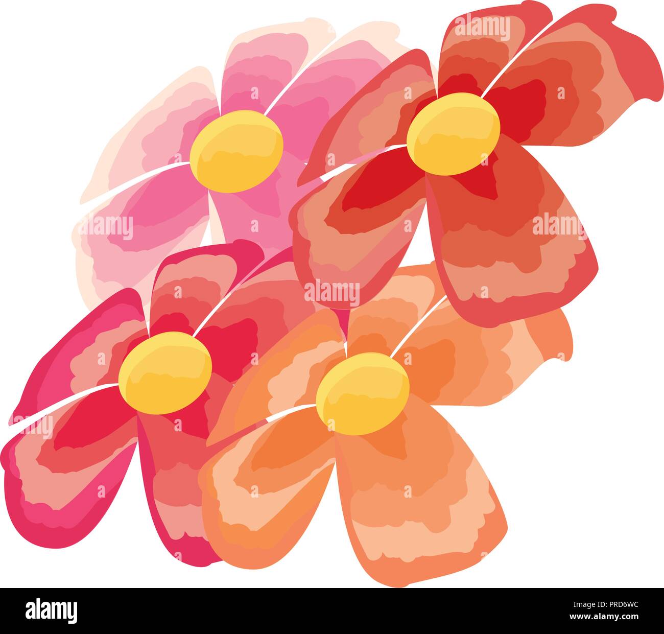 Overhead flower garden Stock Vector Images - Alamy